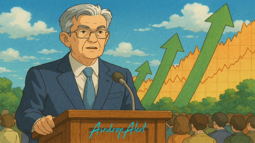 Bitcoin & Ethereum Bounce as Jerome Powell Hints at Rate Cut - Airdrop ...